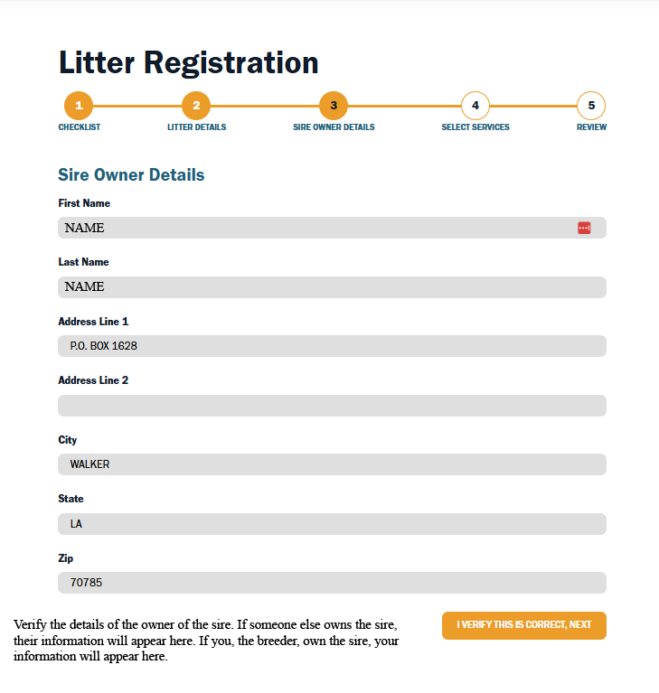 Litter Registration Help | Continental Kennel Club